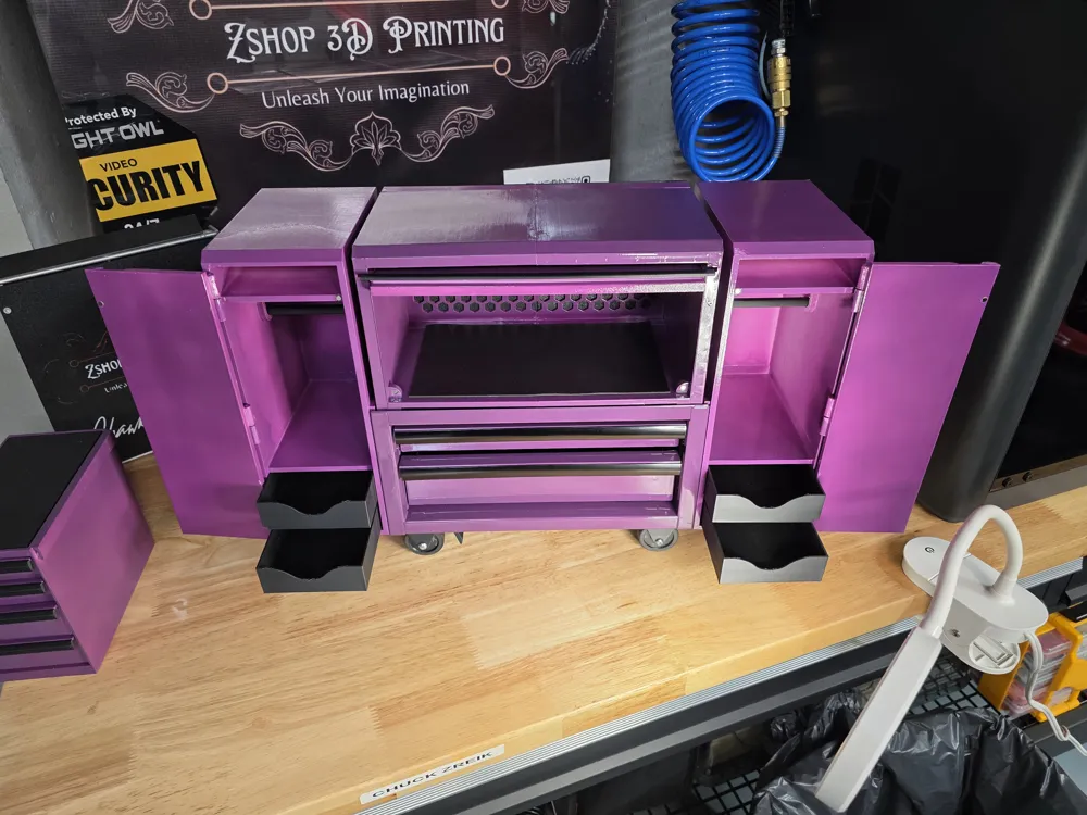 Snap-on mini tool box with hutch and locker - Free 3D Print Model ...