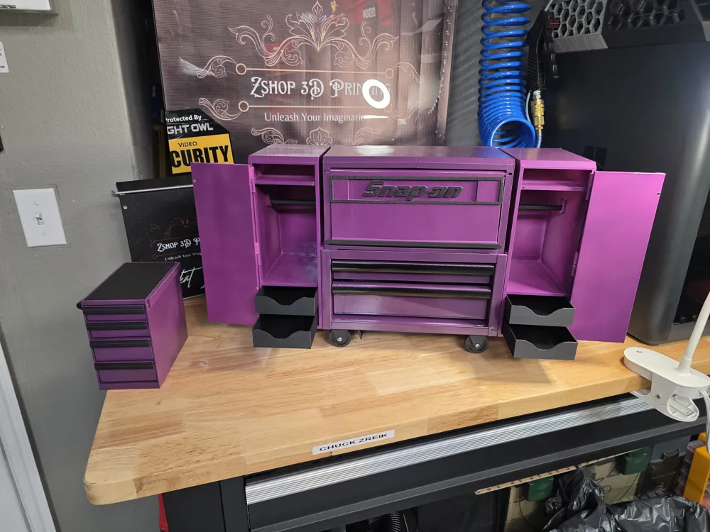 Snap-on mini tool box with hutch and locker - Free 3D Print Model ...