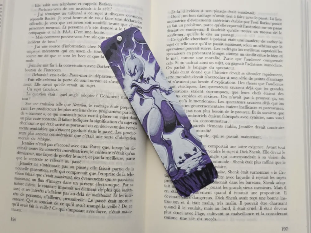 Bookmark Mewtwo Pokemon by Kactus Fpv - MakerWorld