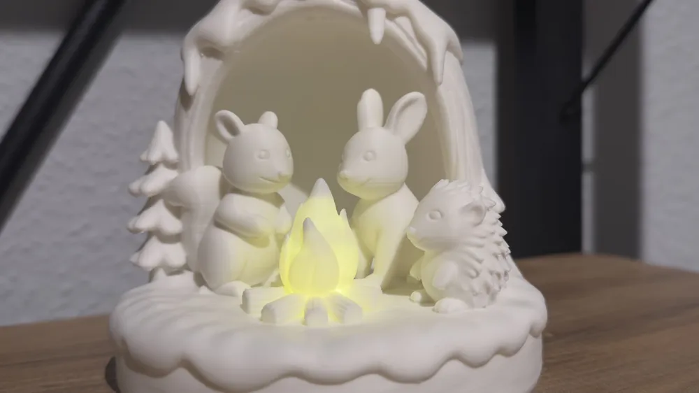Magical Winter Forest - Forest Magic Diorama with LED - Free 3D Print ...