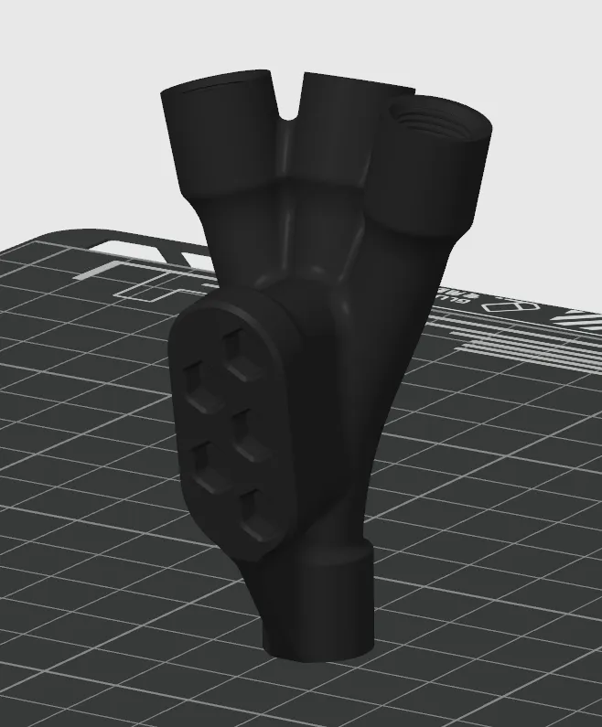 Three way splitter, no supports! by jusutus - MakerWorld