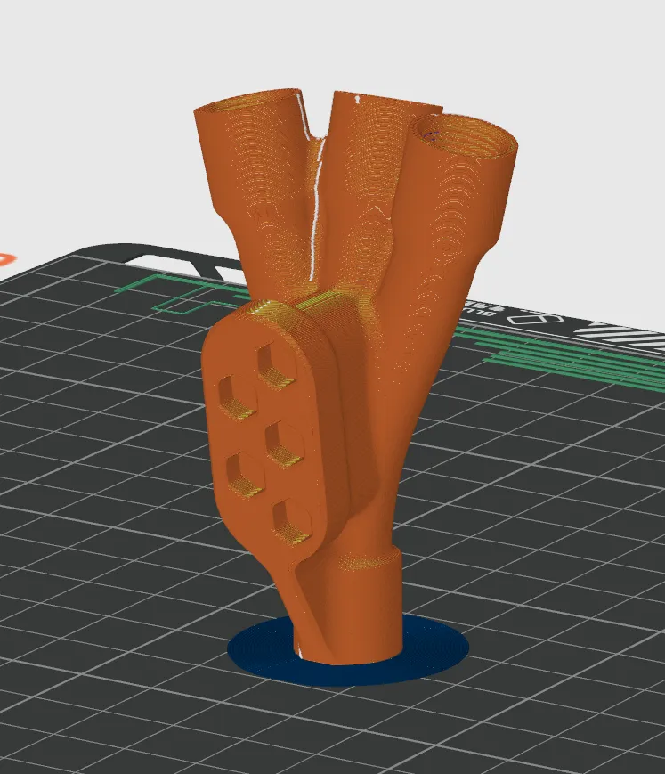 Three way splitter, no supports! by jusutus - MakerWorld