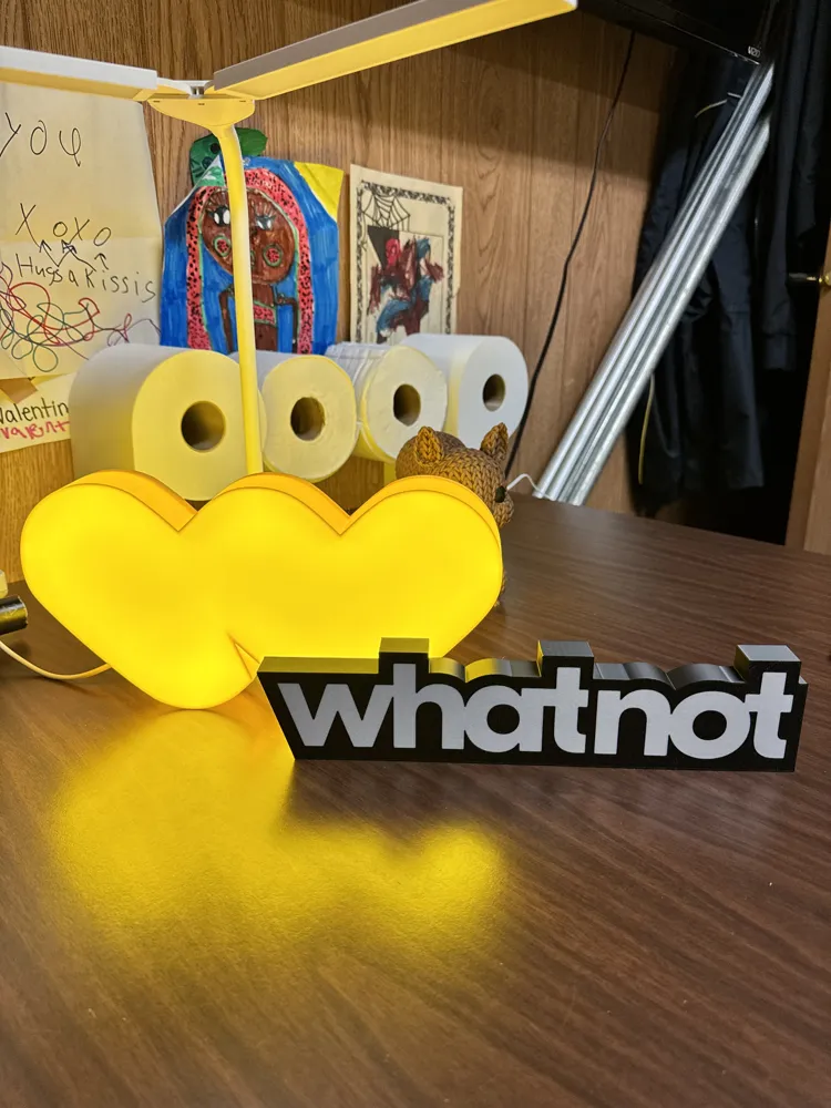 Whatnot Logo Light Box by Jeffylou87 MakerWorld: Download Free 3D Models
