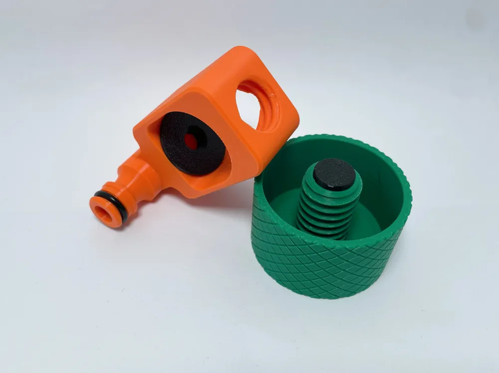 Universal Indoor Faucet Adapter for Garden Hose v2 - Free 3D Print ...