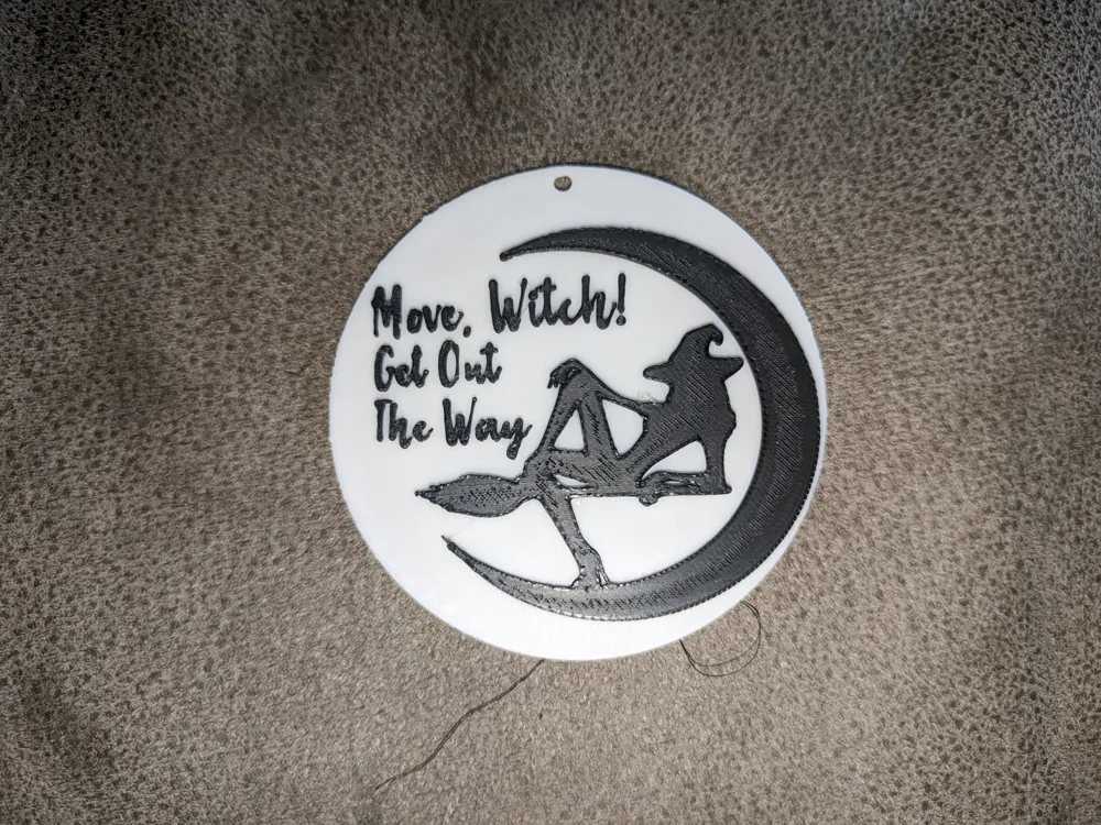 move witch get out the way keyring by cruse2382 - MakerWorld