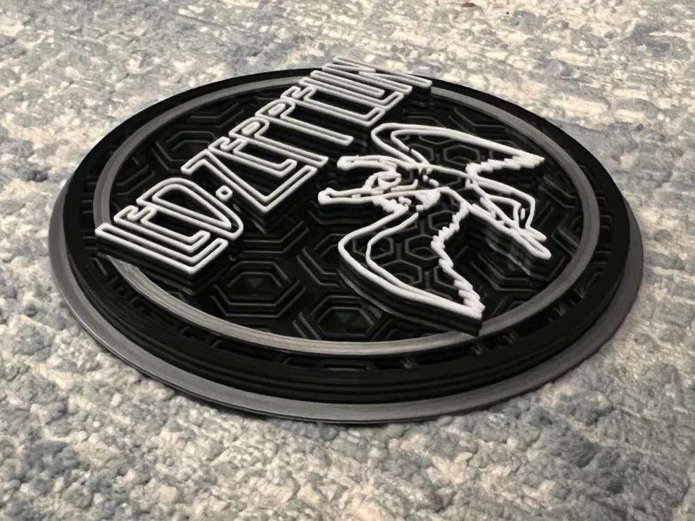 Led Zeppelin Dimensional Mosaic - Free 3D Print Model - MakerWorld