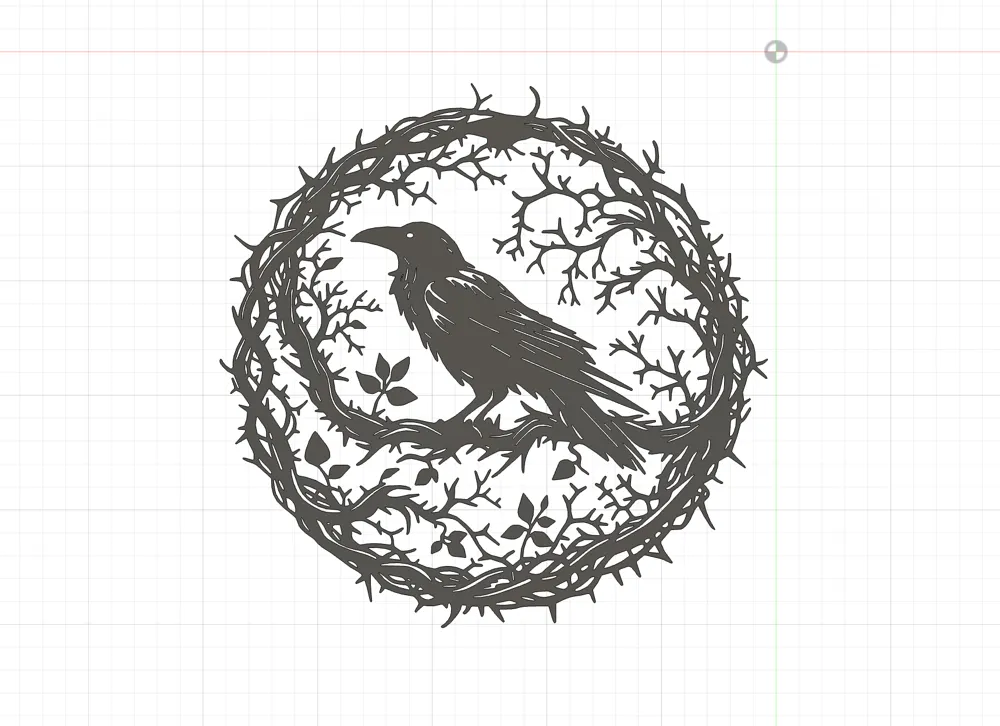 Gothic Wall Decor, Crow Raven - Free 3D Print Model - MakerWorld