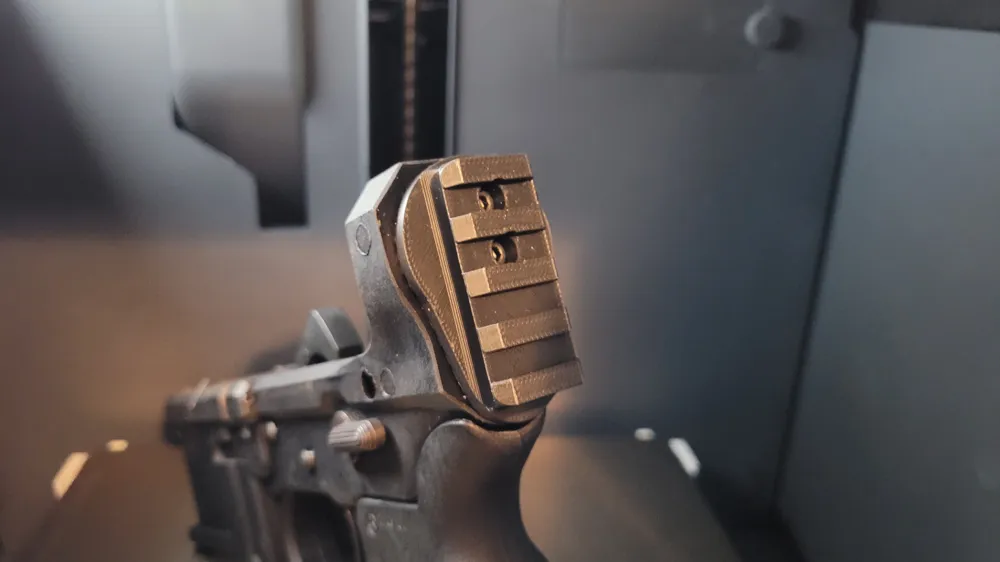 Picatinny Rail adapter for bufferless AR-15 lowers by gunder_mifflin ...