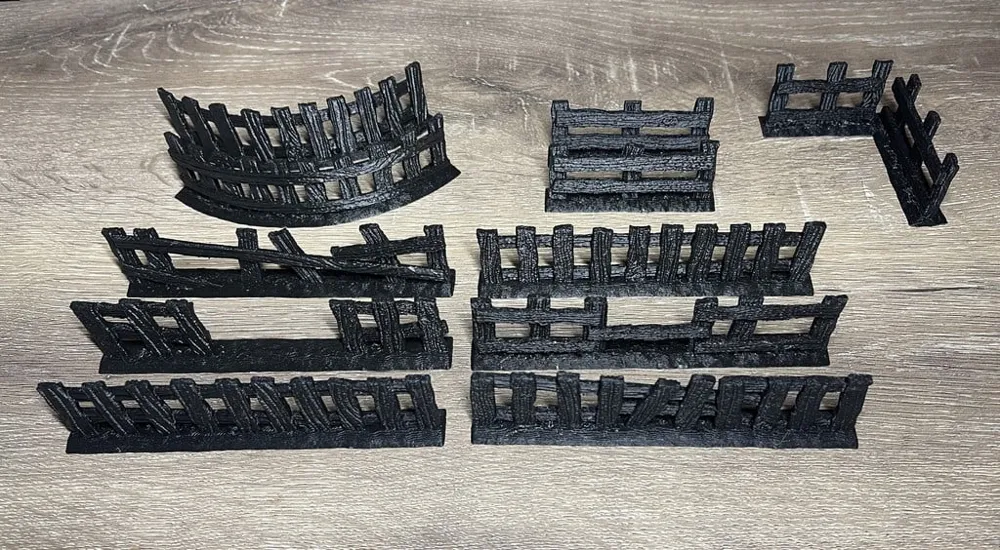 Modular Wooden Fence – Tabletop Wargames & RPGs by The Printing Anvil MakerWorld: Download Free ...