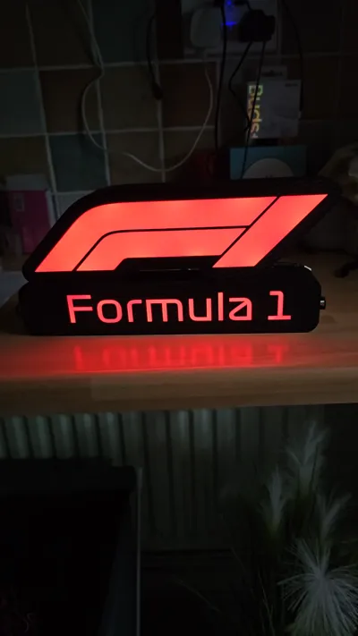 F1 logo light box by Theodor - MakerWorld
