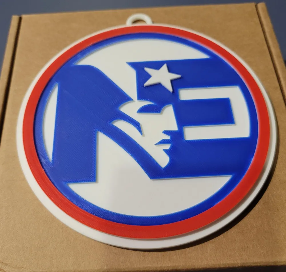 NEW ENGLAND PATRIOTS ALT 3D Logo 180mm series by mercadogarzas - MakerWorld