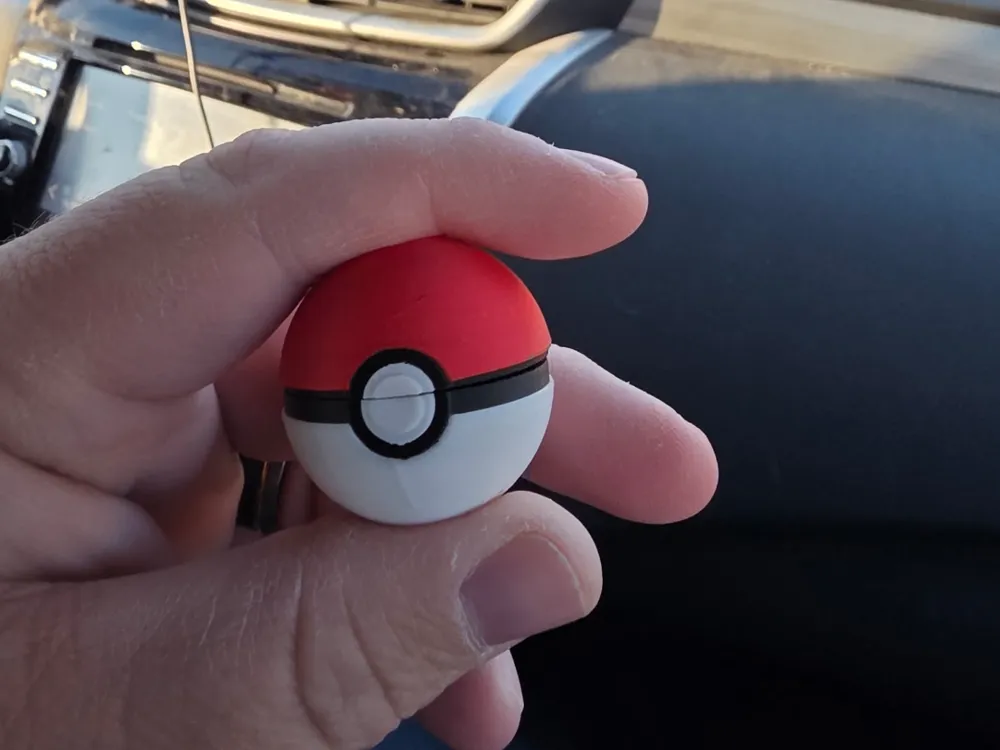 PokeBall Clicker Keychain - Free 3D Print Model - MakerWorld