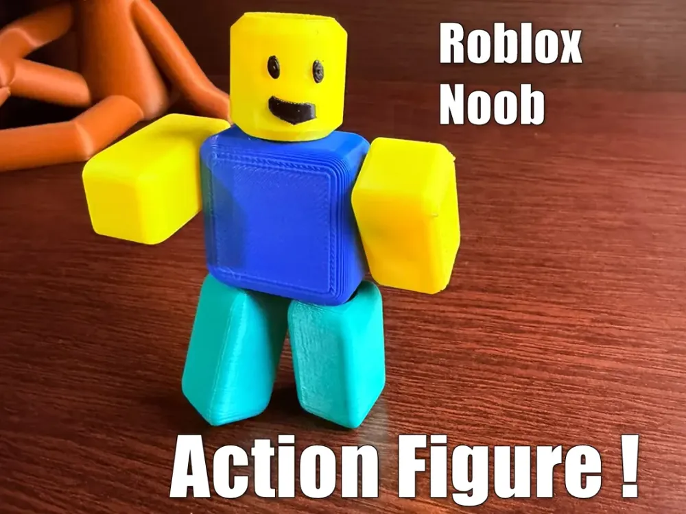 Roblox Noob Action Figure - Easy Assembly (NO AMS) - Free 3D Print ...
