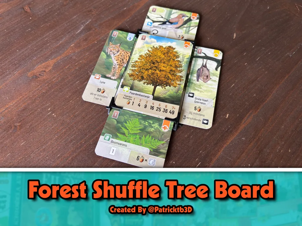 Forest Shuffle Forest Tray - Free 3D Print Model - MakerWorld