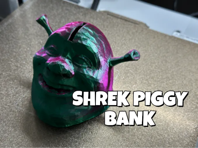 Shrek Piggy Bank by NES 3D - MakerWorld