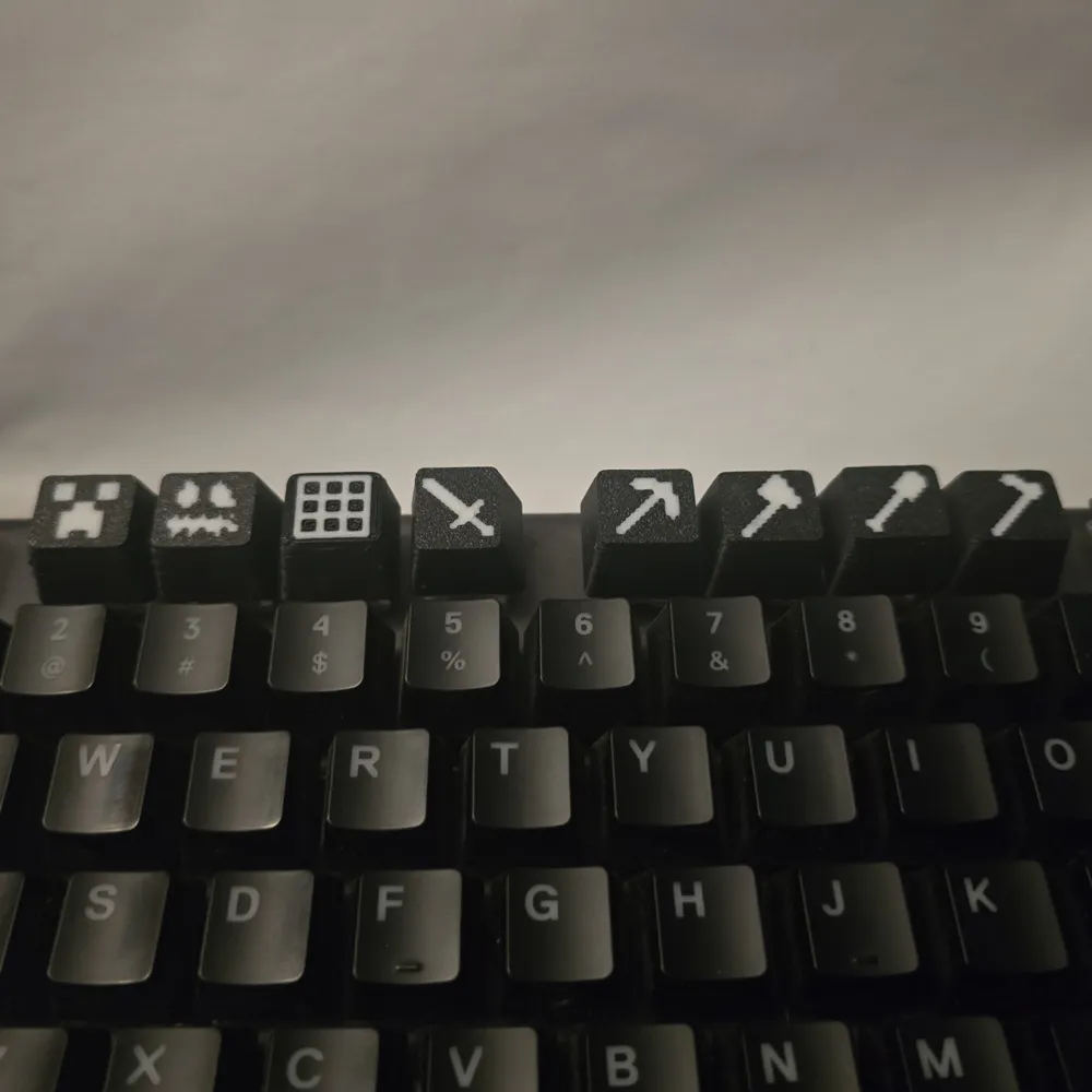 Minecraft Keycaps - Free 3D Print Model - MakerWorld
