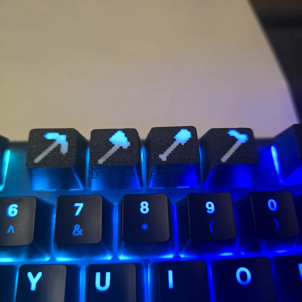 Minecraft Keycaps - Free 3D Print Model - MakerWorld