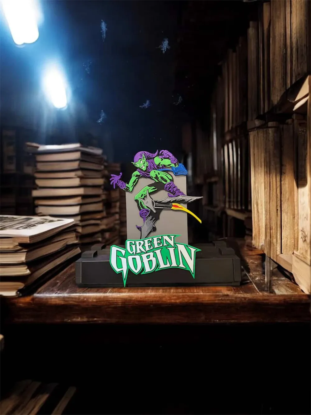 Green Goblin Slab Stand - Wall Mountable - LED - Free 3D Print Model ...