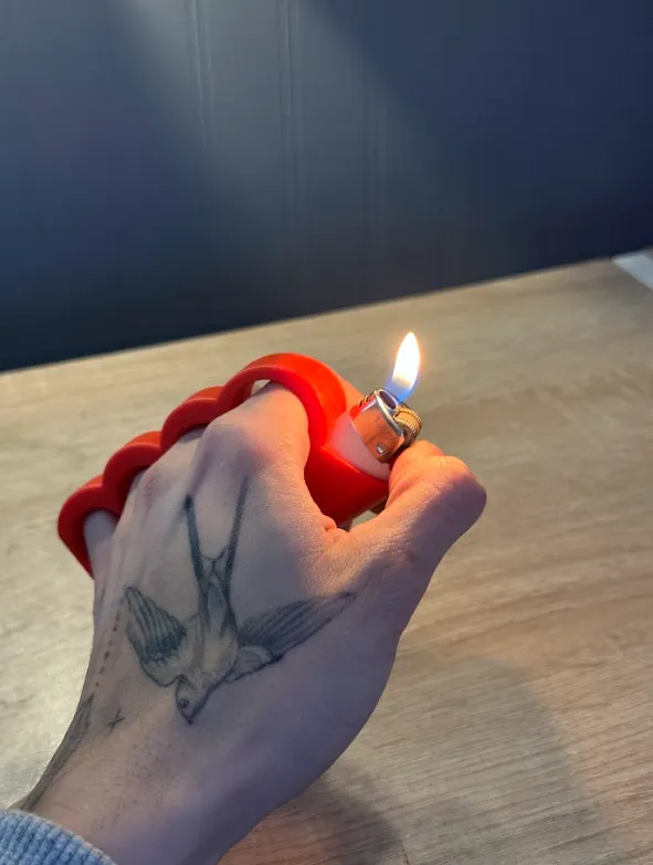 Brass Knuckle Lighter Sleeve by GokyoPlay - MakerWorld
