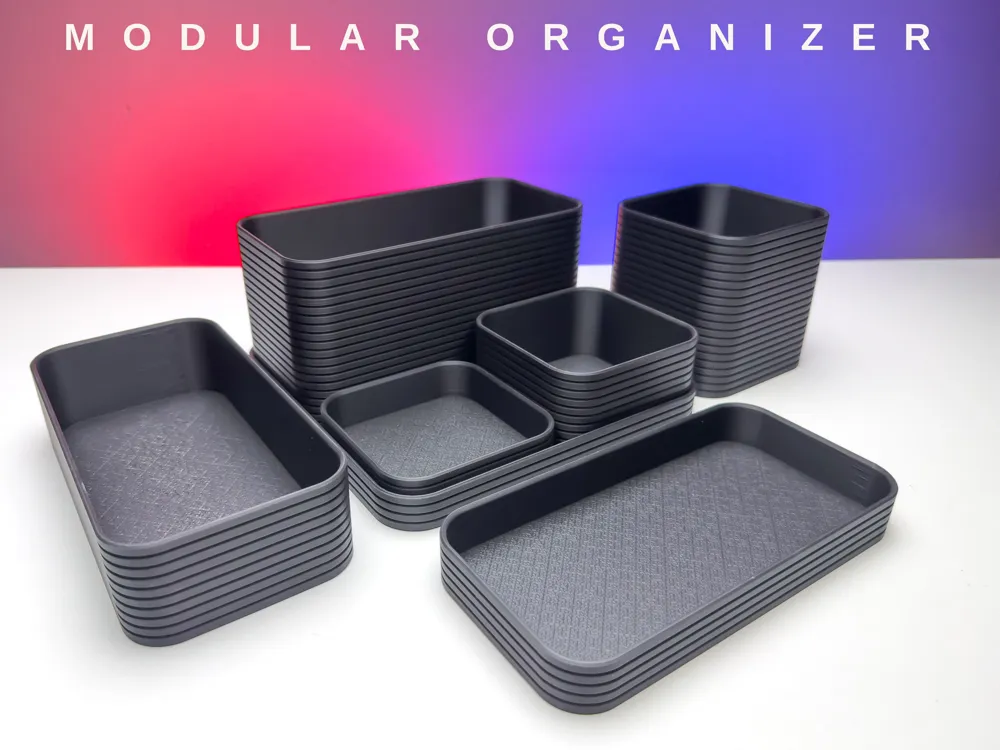 Juego de bandejas de almacenamiento modular para organización de ...