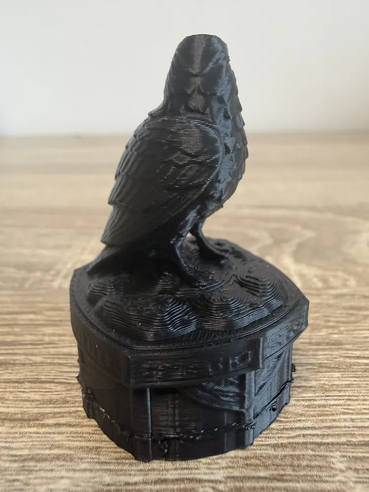 Odin`s raven statue - Free 3D Print Model - MakerWorld