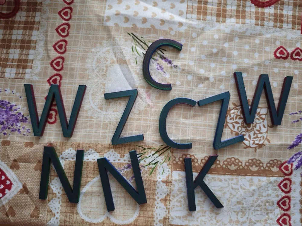 alphabet cz - Free 3D Print Model - MakerWorld