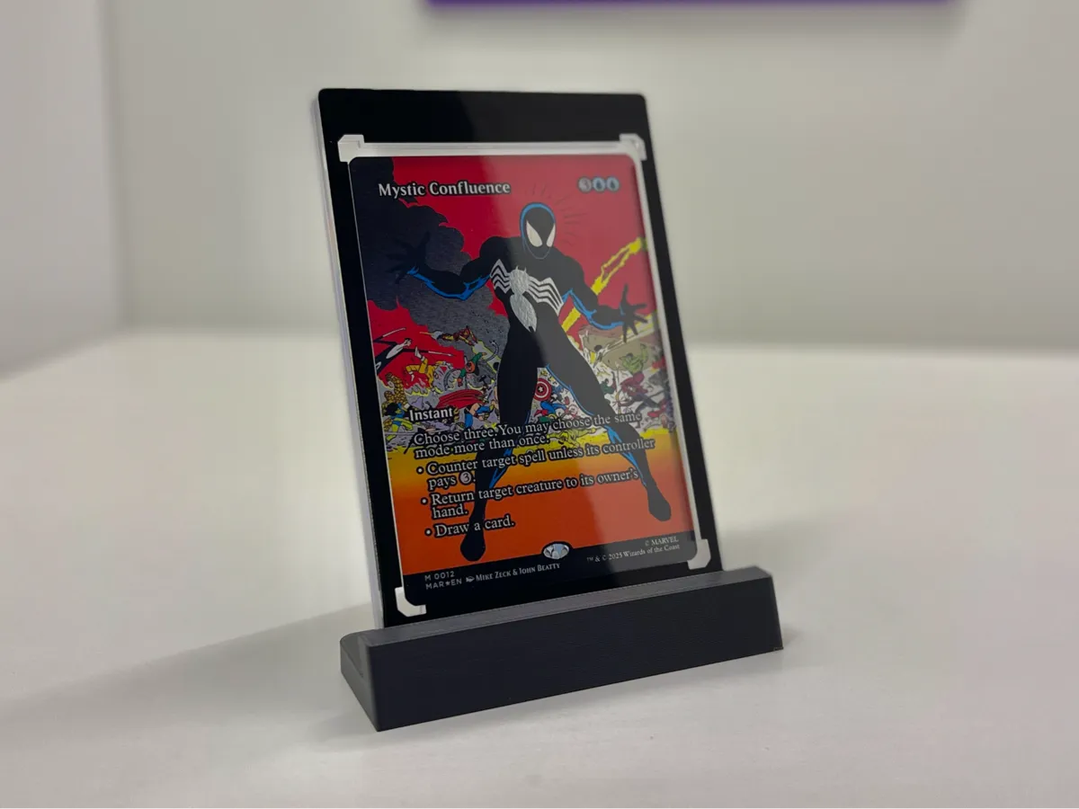 Trading Card Stand - Free 3D Print Model - MakerWorld