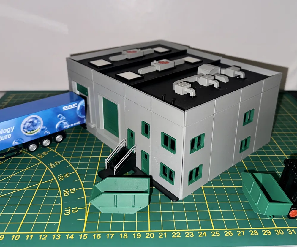 New Distribution Center (HO SCALE, 1:87) - Free 3D Print Model - MakerWorld