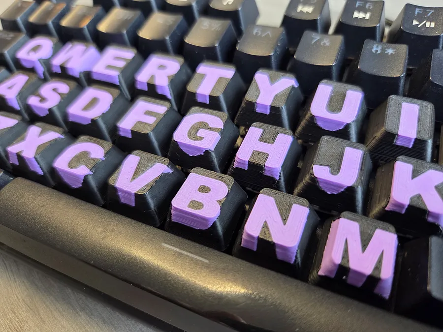 Keycap with Overflowing Lettering - Free 3D Print Model - MakerWorld