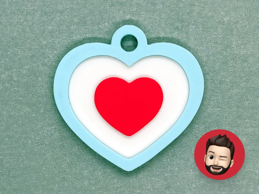 Zelda heart fragment keychain by nicodeimos - MakerWorld