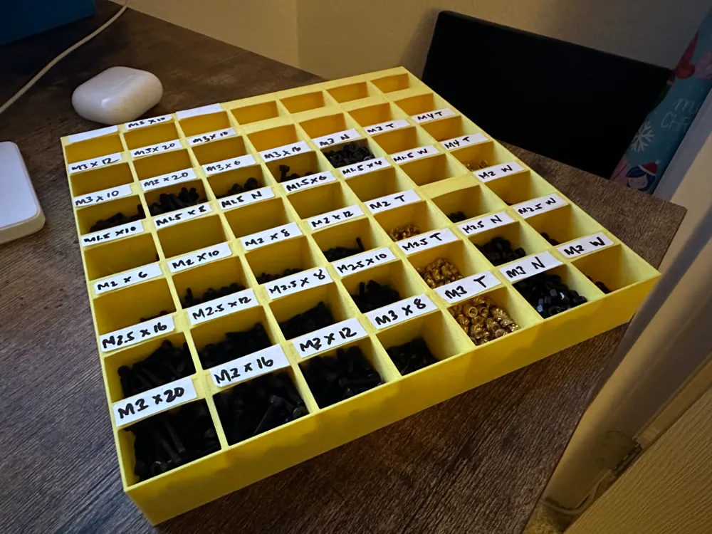 Nuts and Bolts Organizer by jmalab - MakerWorld