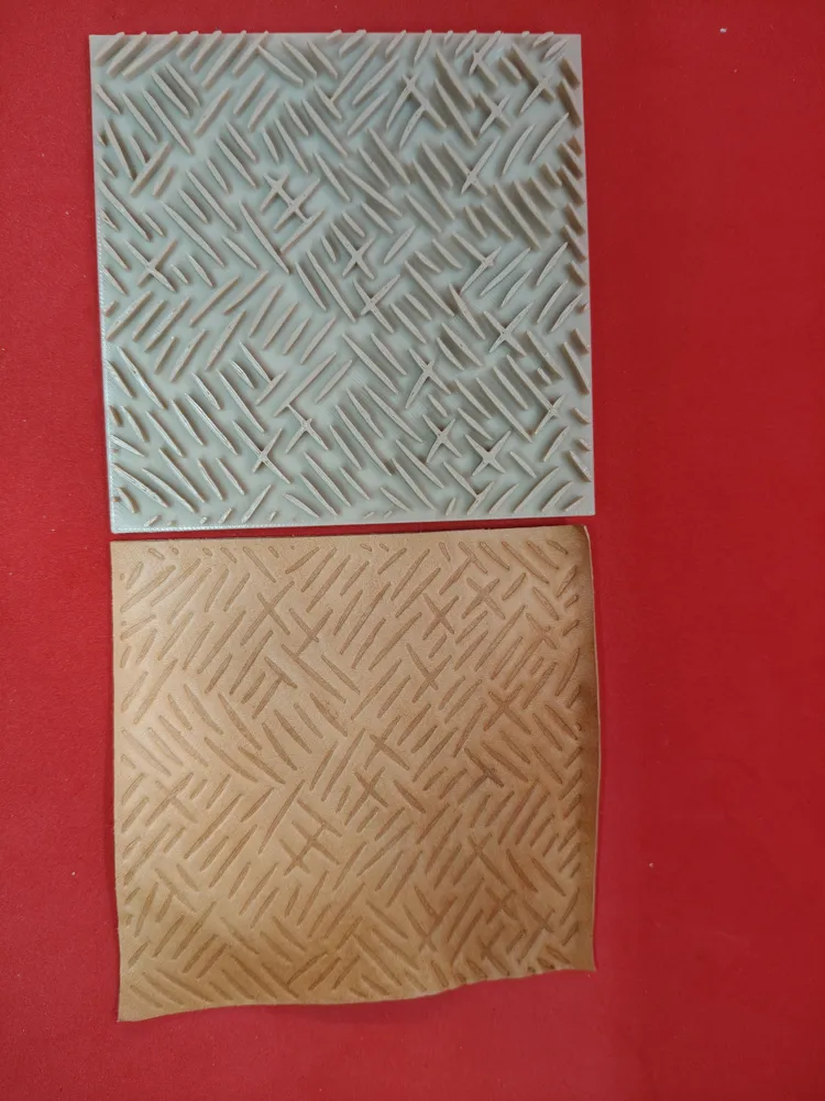 Leather Stamp – Scratch Texture Pattern - Free 3D Print Model - MakerWorld