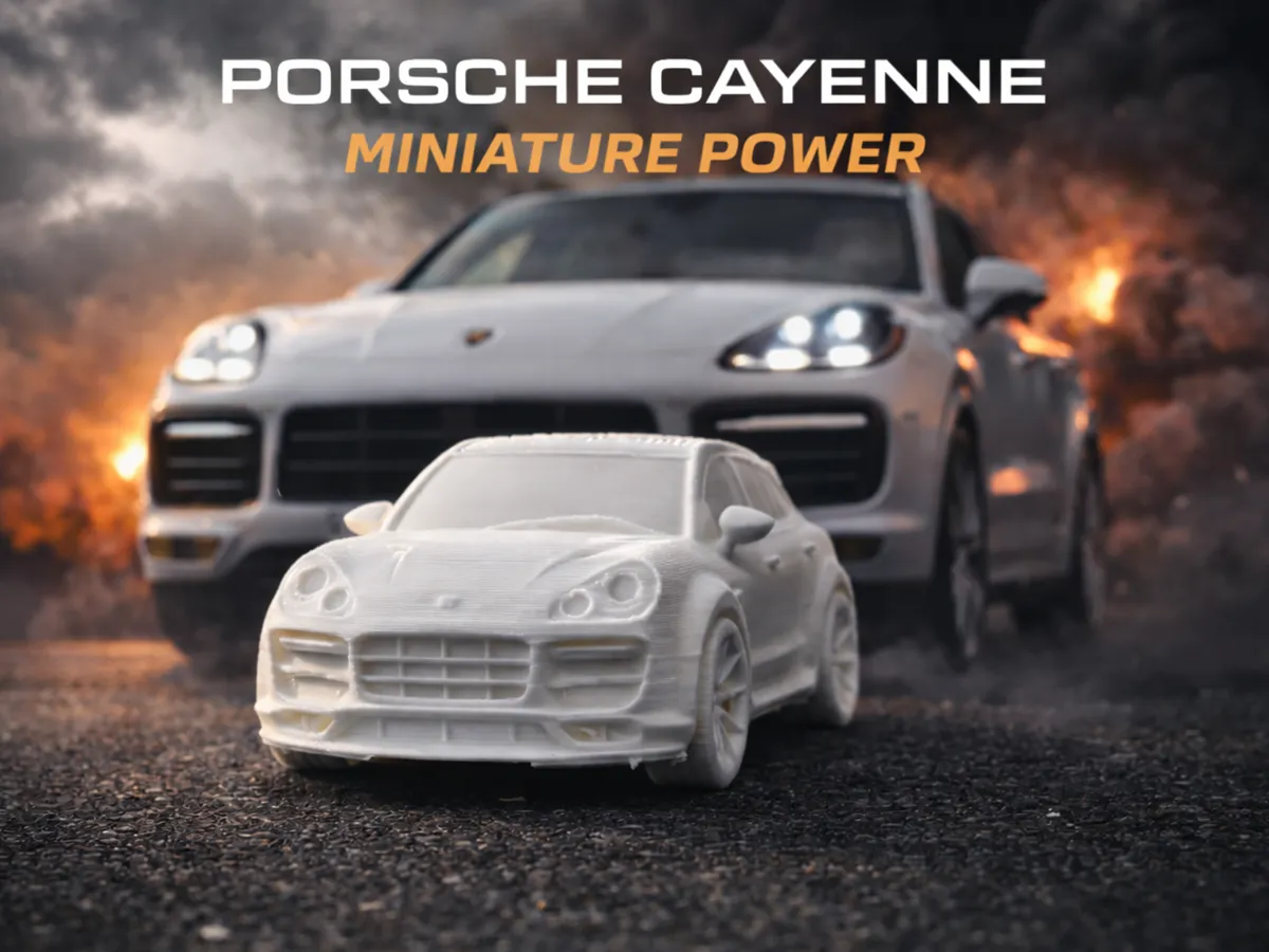 PORSCHE CAYENNE — MINIATURE POWER - Free 3D Print Model - MakerWorld