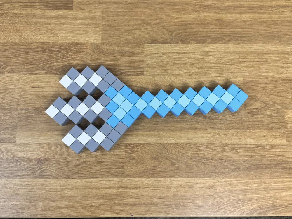 Customizable Minecraft Trident - Free 3D Print Model - MakerWorld