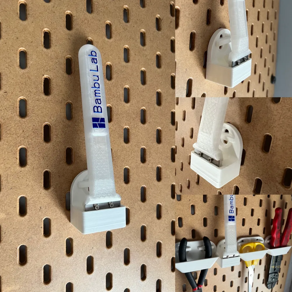 IKEA SKADIS SCRAPER BAMBU LAB PEGBOARD by Gr3dstampaidee - MakerWorld