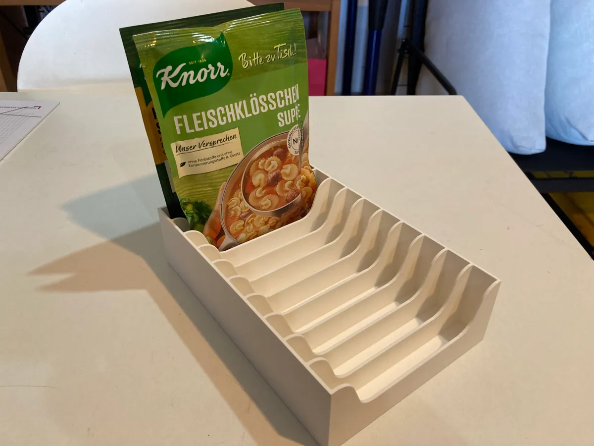 Kitchen Pack Organizer Rack Knorr/Maggi Width 13cm - Free 3D Print ...