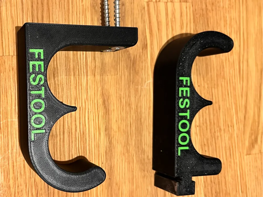 Festool 36mm Vacuum Hose Holder, Wall/MFT Mount - Free 3D Print Model ...