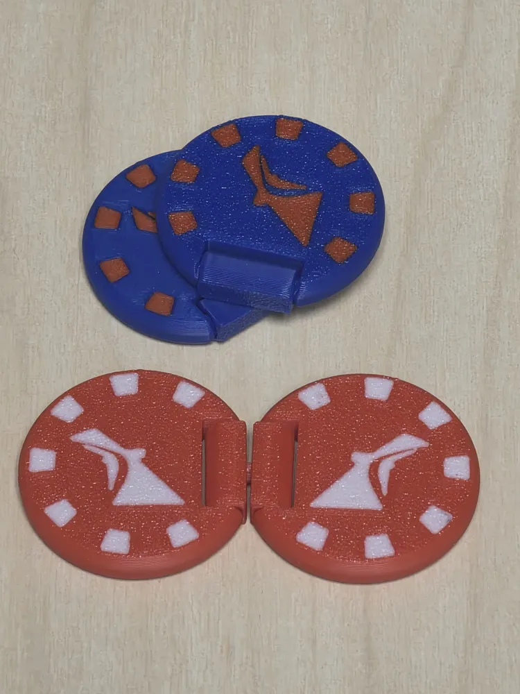 Carnival Cruise Line Poker Chip Fidget Flipper - Free 3D Print Model ...