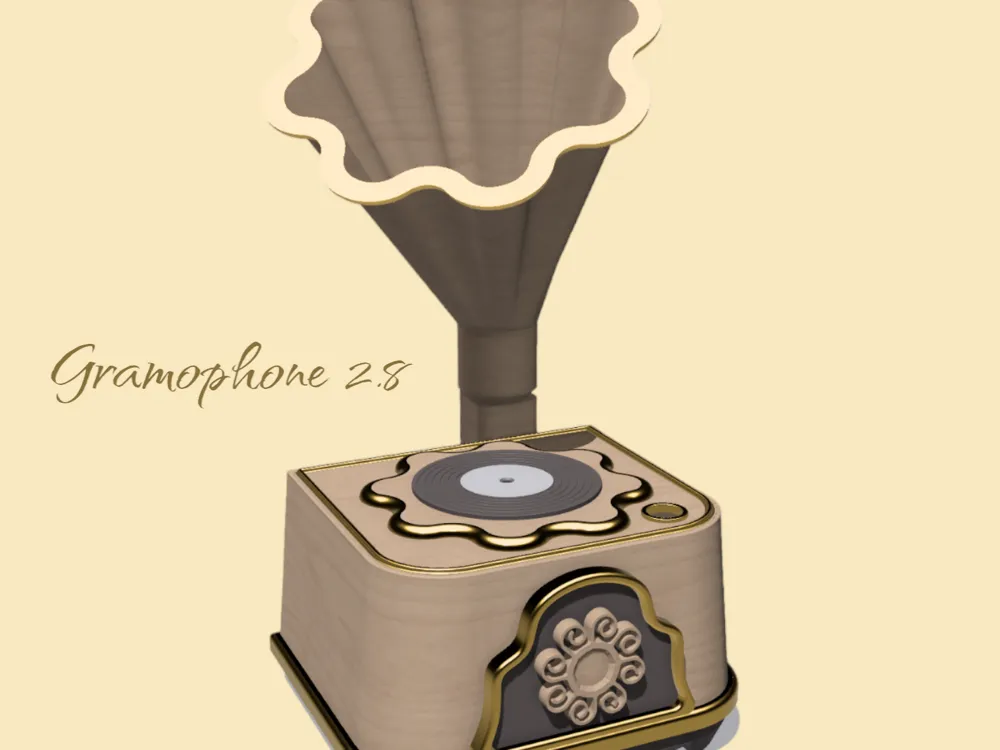 Gramophone 2.8 by SK07 Skipper07 - MakerWorld