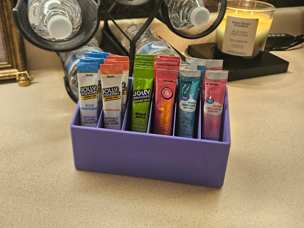 Drink Mix Holder x6 - Free 3D Print Model - MakerWorld