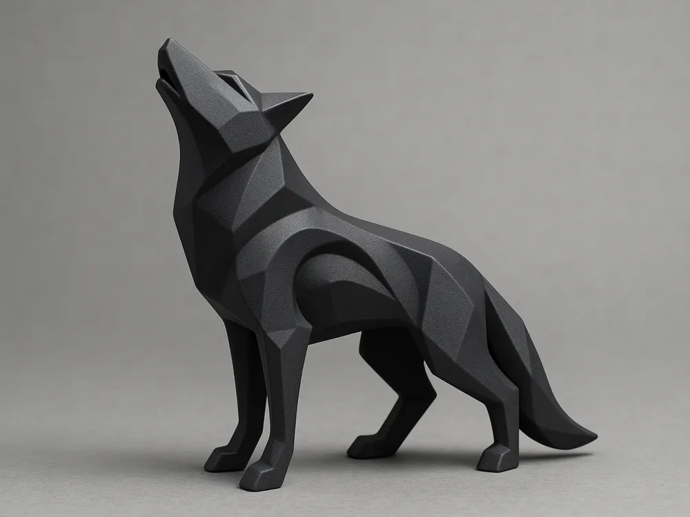 ABSTRACT WOLF - SCULPTURE by matteo346 MakerWorld: Download Free 3D Models