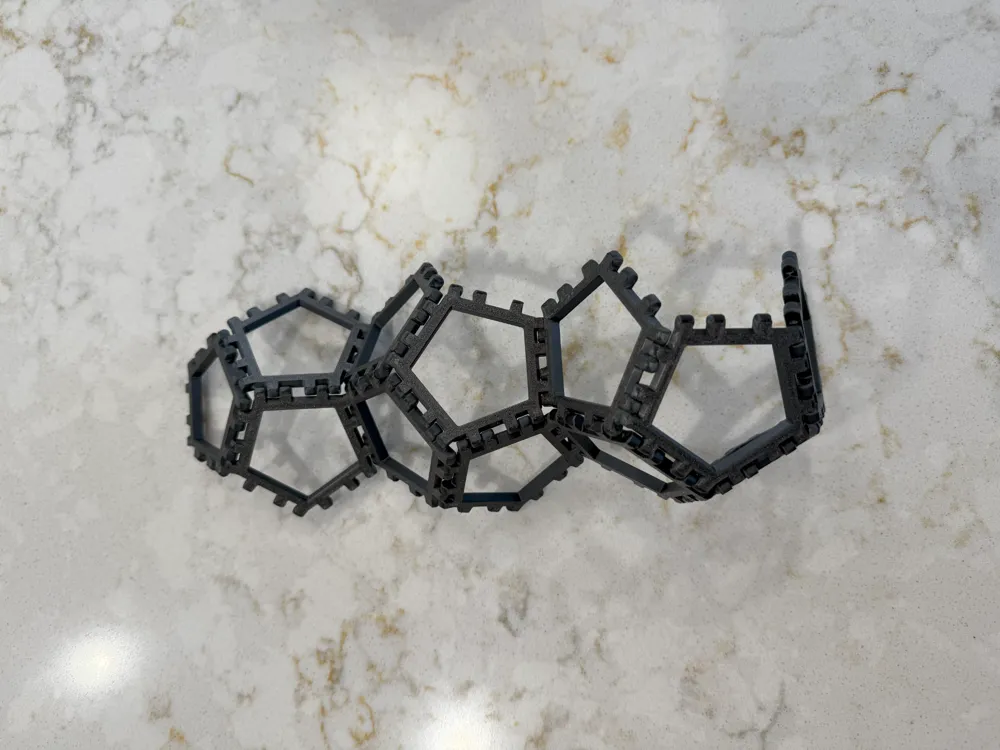 Geometric Building Set - Snap-Together Pentagons by Yoans - MakerWorld