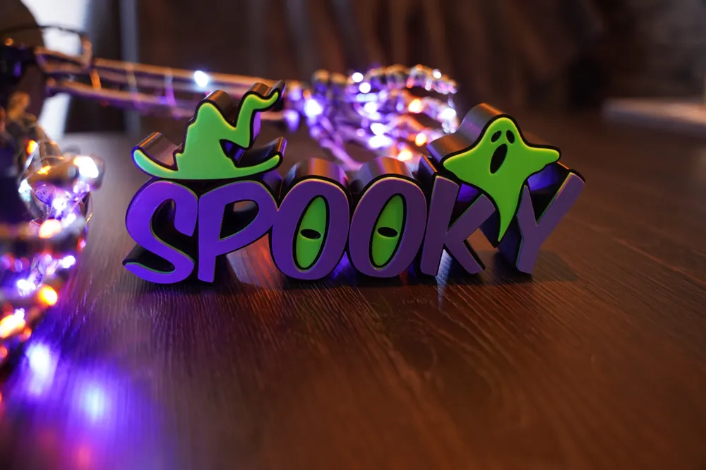 Spooky Logo by 3D Designs by BNGTR35 MakerWorld: Download Free 3D Models