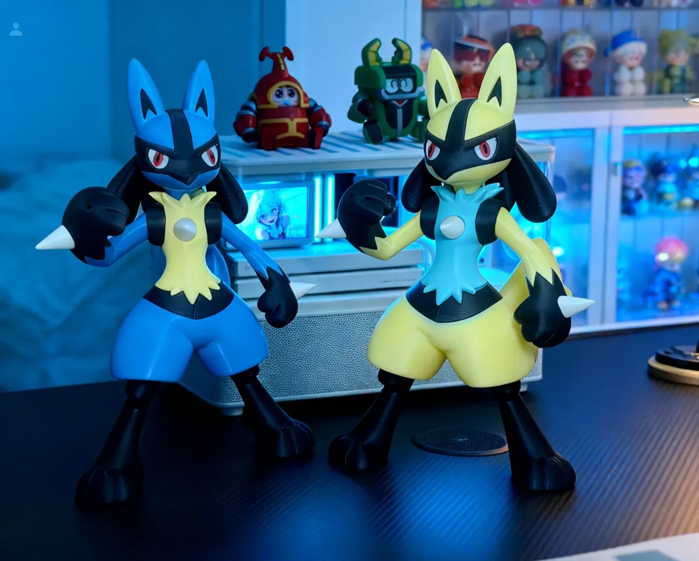 Pokémon - Lucario (Color-separated assembly) Lucario Pokémon by 手残的Leo ...