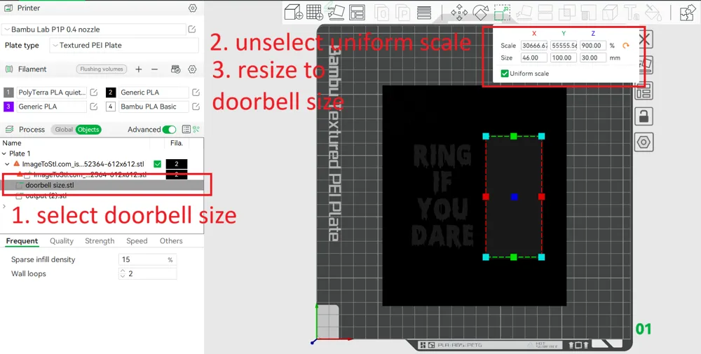 doorbell frame, easily scalable to doorbell size. easy multicolor ...