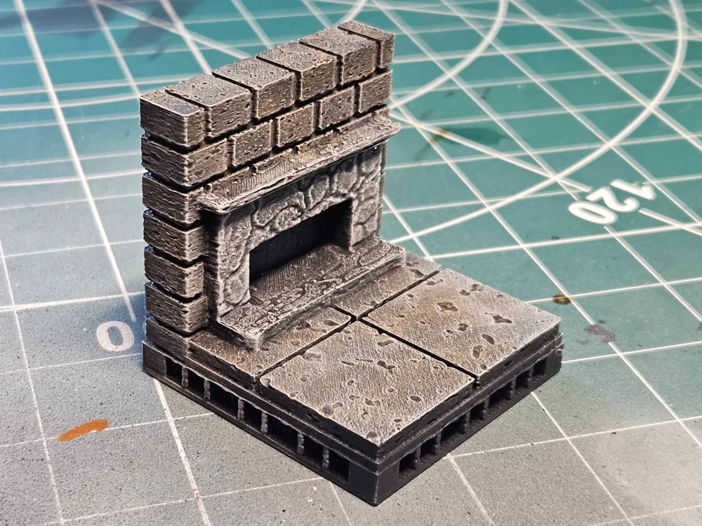 OpenForge Cut Stone Fireplace Remixed by Yandalf - MakerWorld