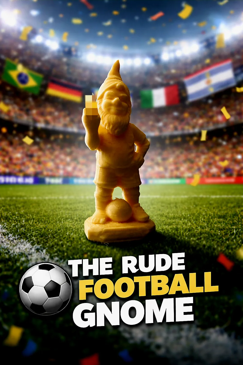Rude Football Gnome The One Shoe Legend - Free 3D Print Model - MakerWorld