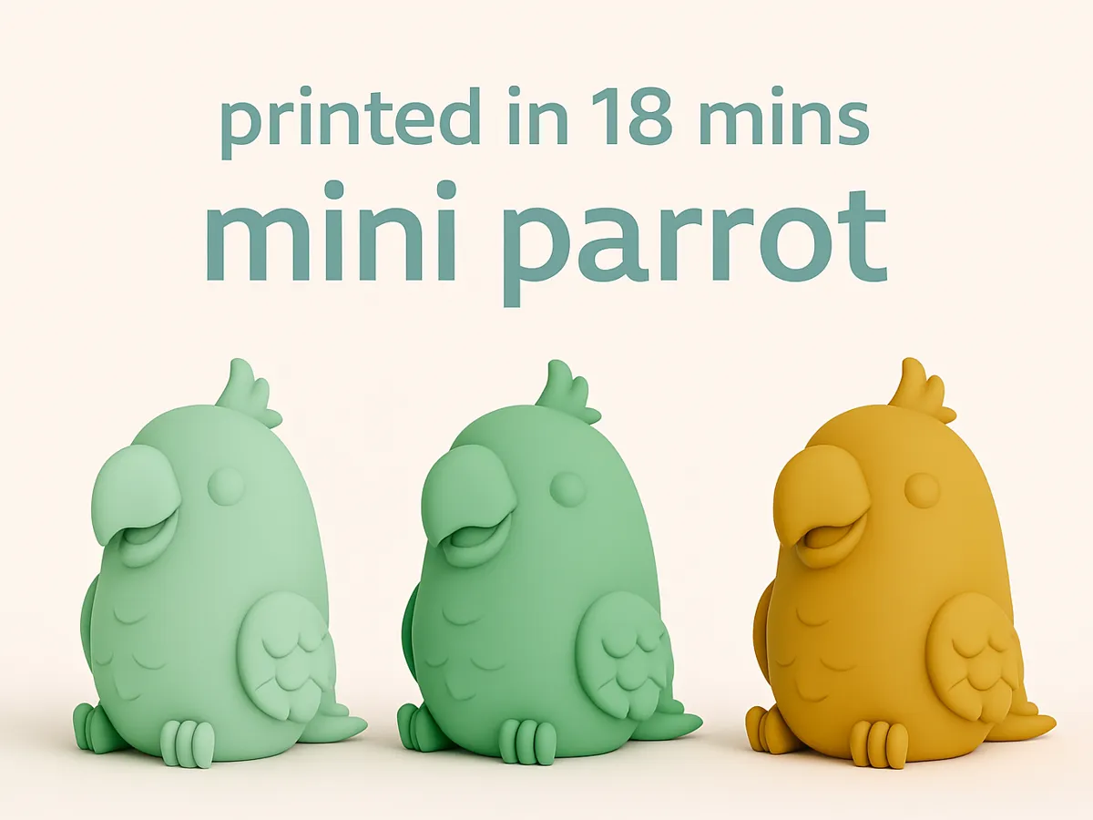 Mini Loro – Pájaro Lindo de Impresión Rápida - Modelo de impresión 3D ...