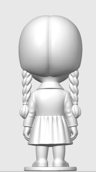 Wednesday Addams – Mini Figur - Free 3D Print Model - MakerWorld