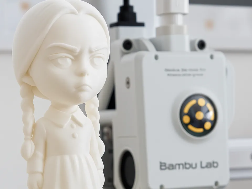 Wednesday Addams – Mini Figur - Free 3D Print Model - MakerWorld